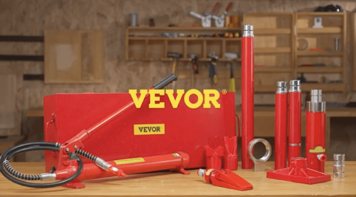 Auto Repairing with VEVOR 4-Ton Porta Power Hydraulic Ram Kit - VEVOR Blog