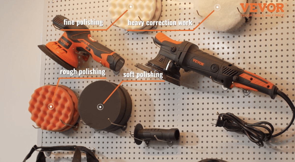 Elevate Your Car’s Shine with VEVOR Cordless Car Polisher Buffer ...