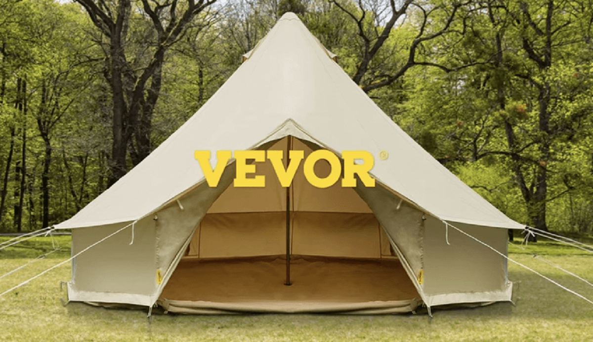 VEVOR Large Waterproof Cotton Canvas Bell Tent For Glamping - VEVOR Blog