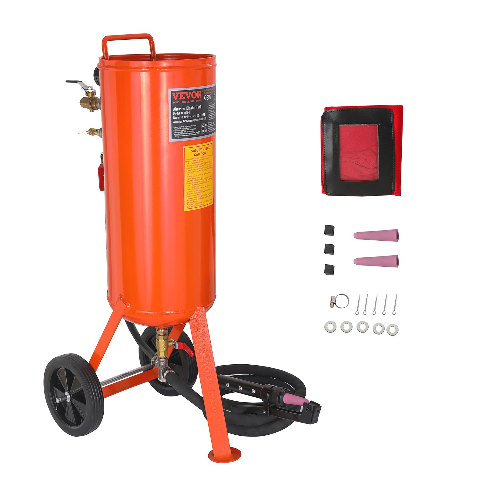 VEVOR 10 Gallon Heavy-Duty Sand Blaster, 60-110 PSI Manual - VEVOR Blog