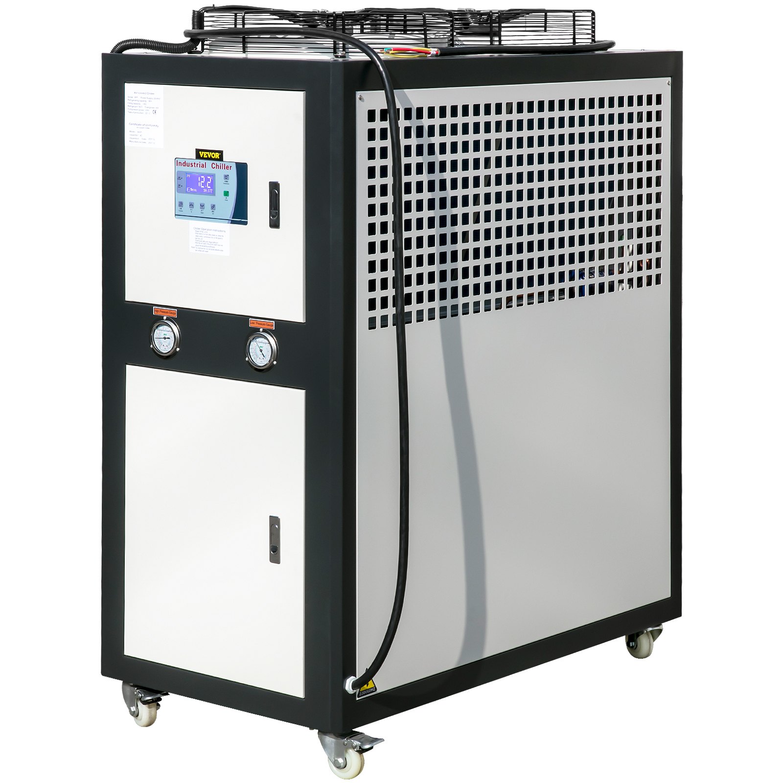 VEVOR Water Chiller 6Ton Capacity Manual, Industrial Chiller, 6Hp