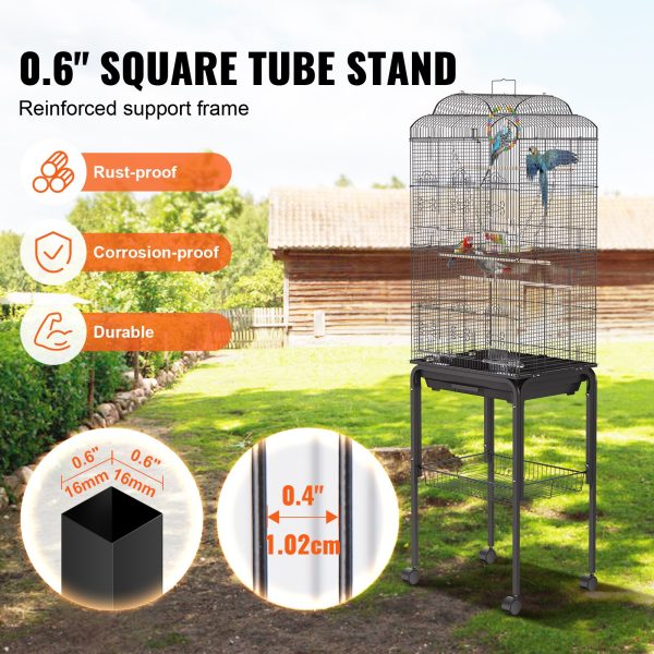 VEVOR 60 inch Flight Bird Cage Manual, Large Parakeet Cages