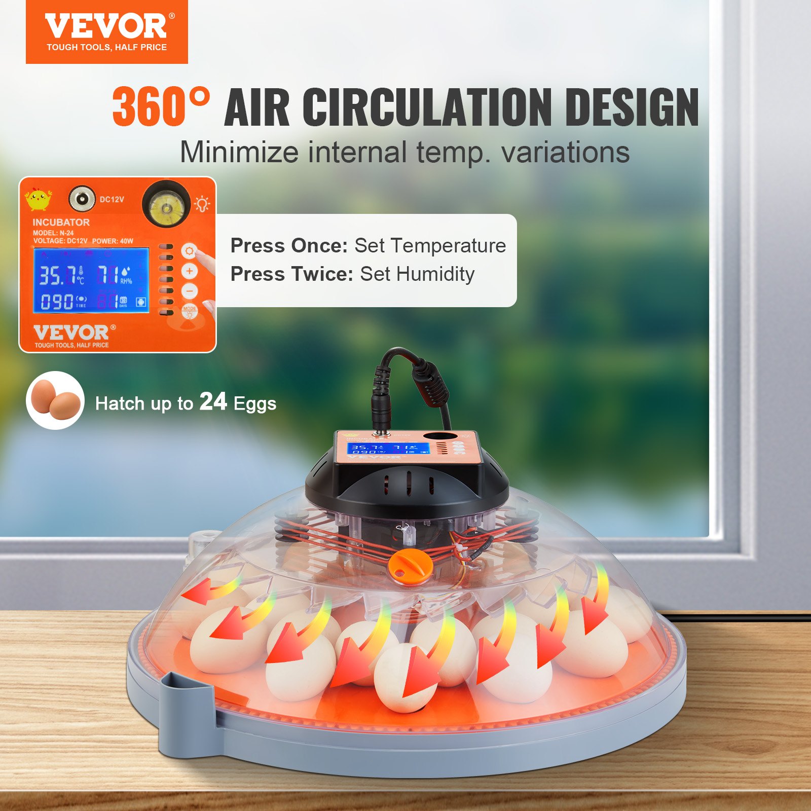 VEVOR Egg Incubator Manual