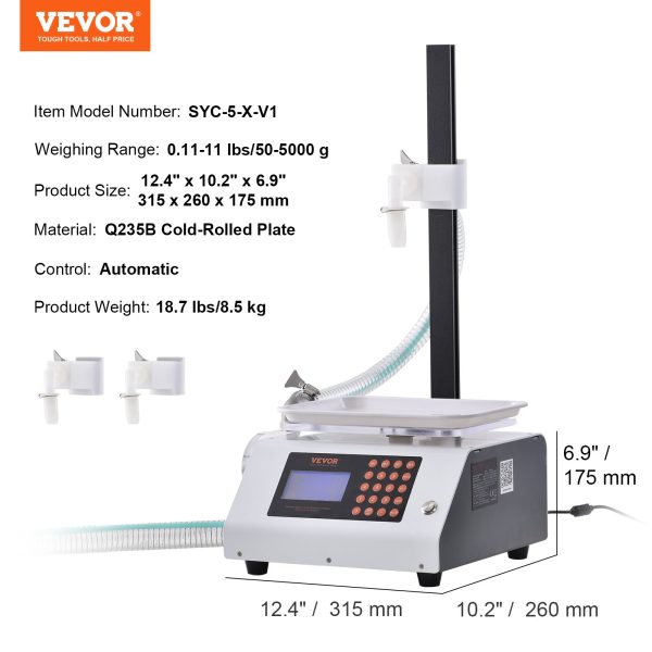 VEVOR Liquid Filling Machine Manual, 50-5000g