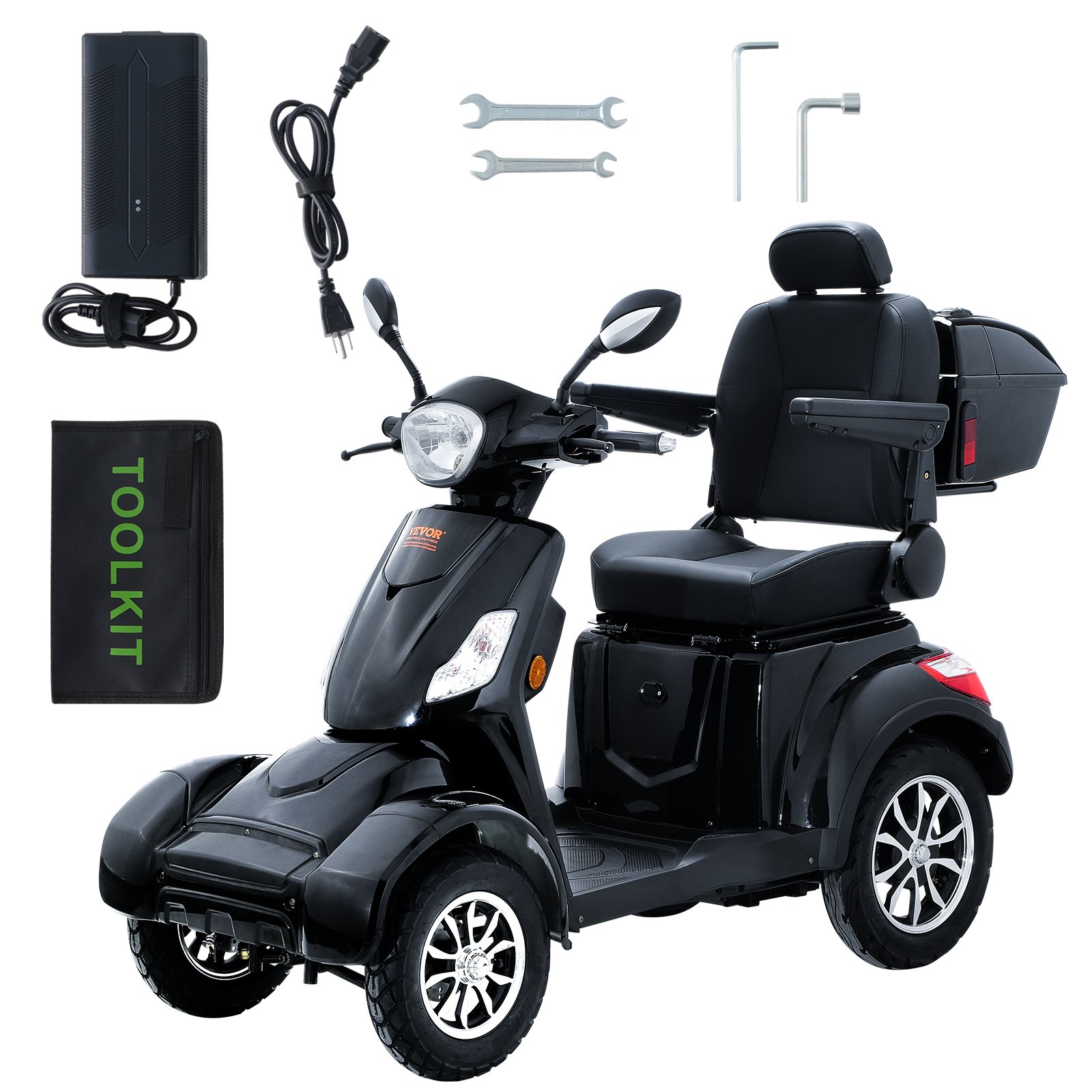 VEVOR Heavy Duty 4-Wheel Mobility Scooter Manual (For Adults)