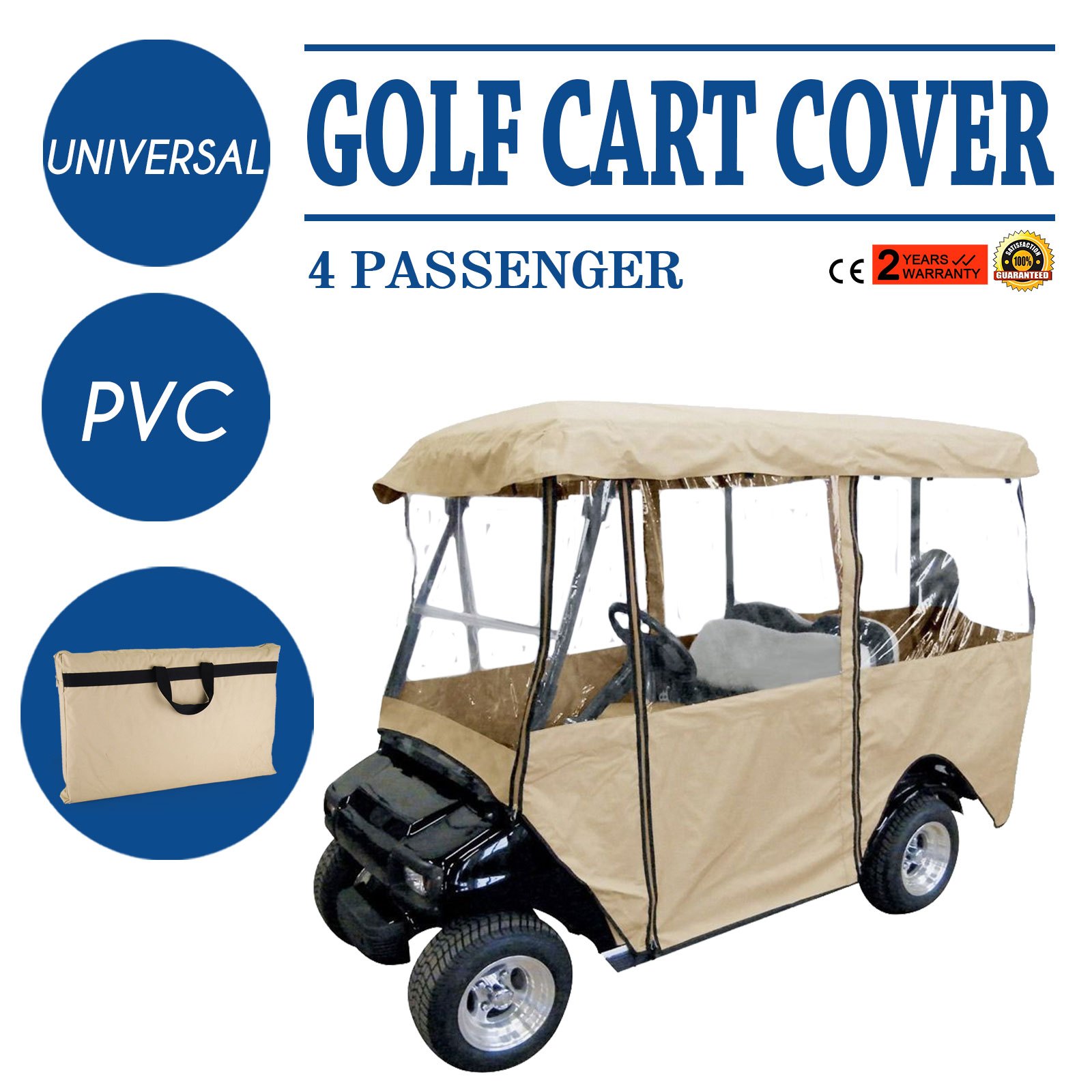 VEVOR Golf Cart Enclosure, 4-Person Golf Cart Cover Manual - VEVOR Blog