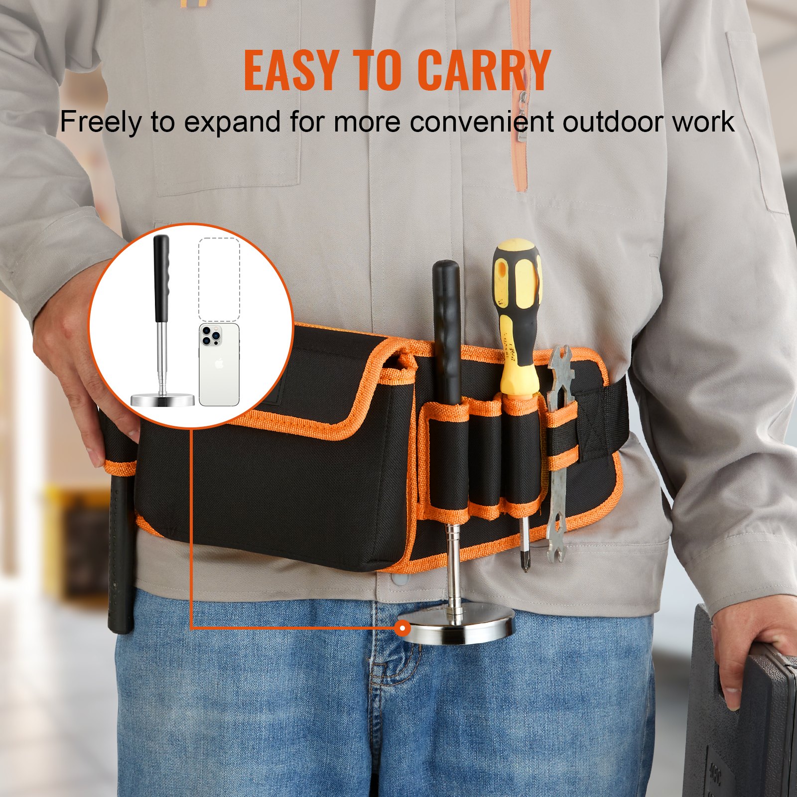 VEVOR Telescoping Magnetic Sweeper Tool Manual, 3.5inch