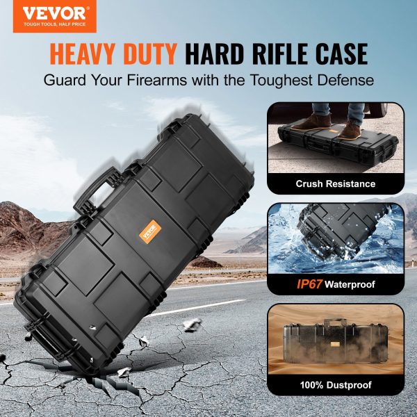 VEVOR Tactical Range Case Manual, with 3 Layers 42 inch
