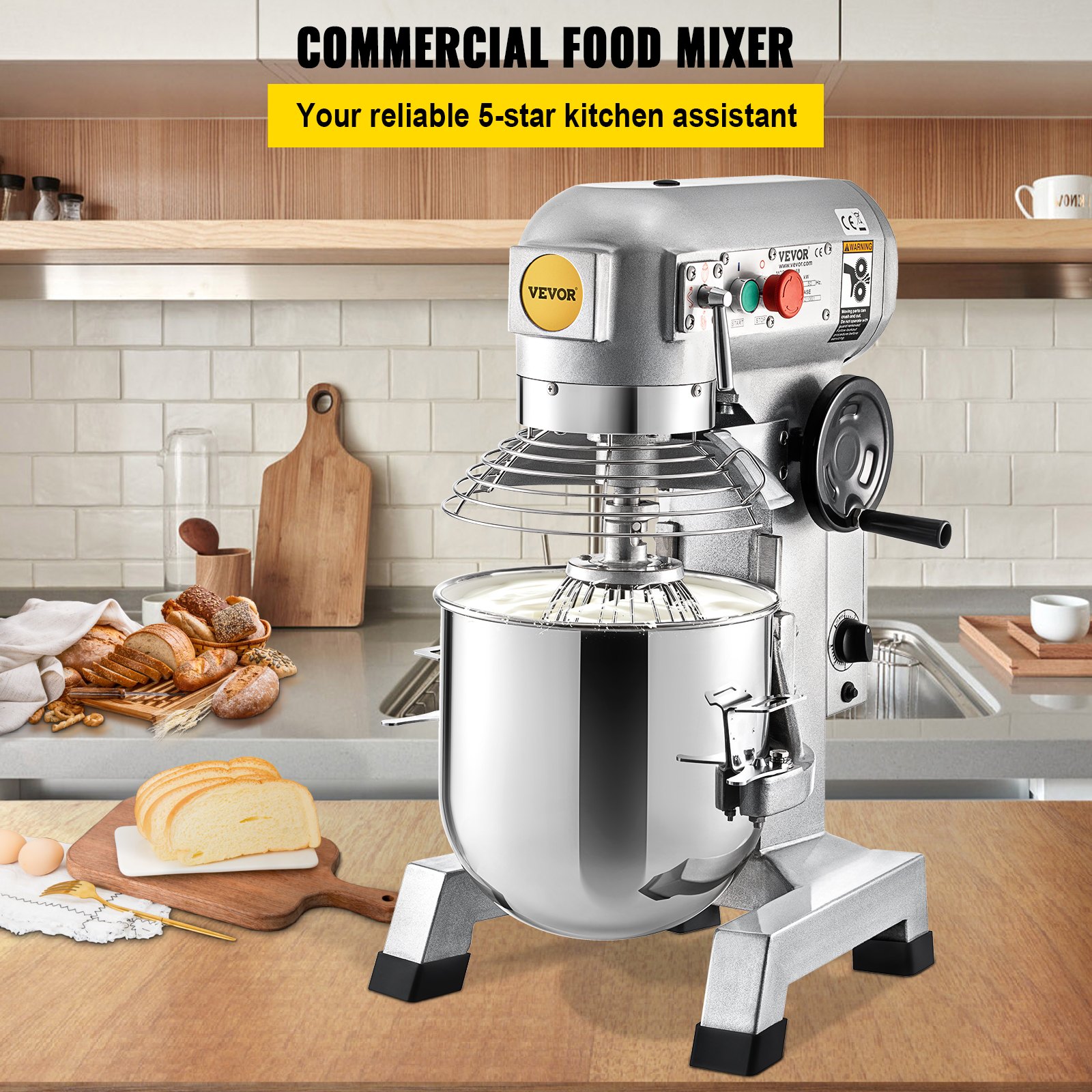 Manuel du mixeur commercial VEVOR, 30 pintes