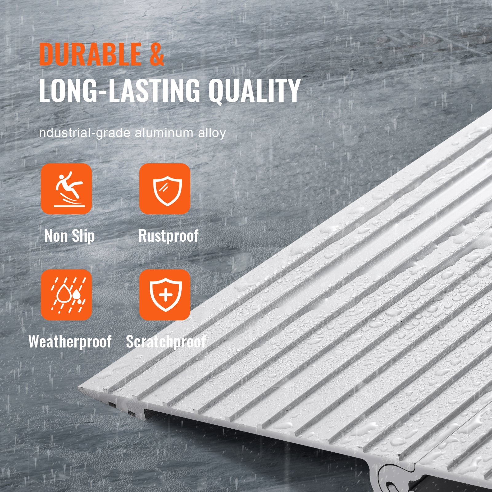 VEVOR Door Threshold Ramp Manual, 1" Rise, 800 lbs Capacity