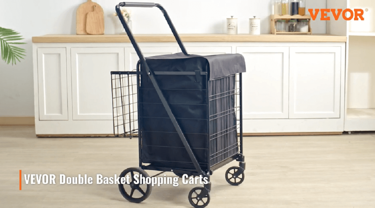 VEVOR Folding Shopping Cart For Maximum Convenience - VEVOR Blog