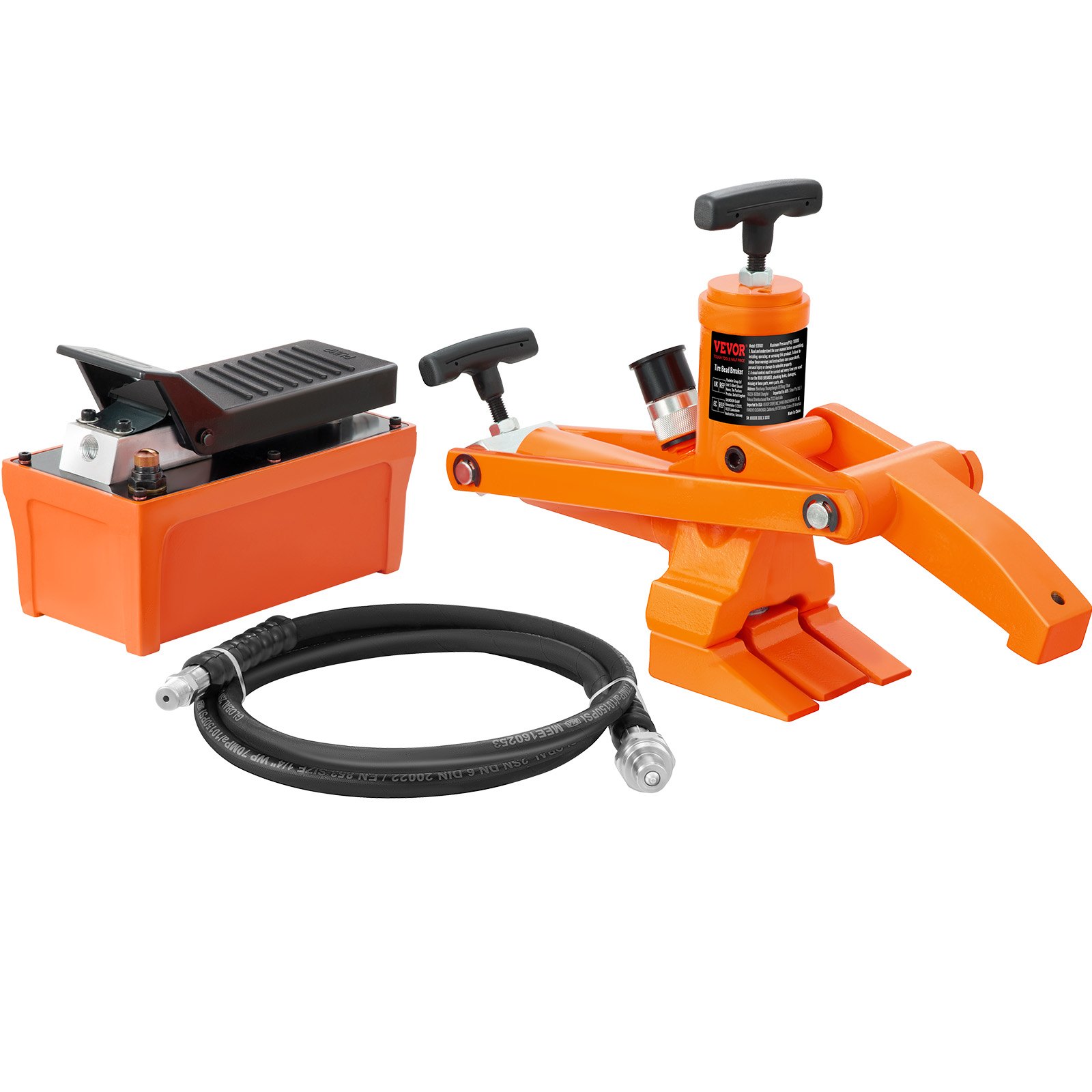 VEVOR Hydraulic Tire Bead Breaker Manual, 10,000 PSI
