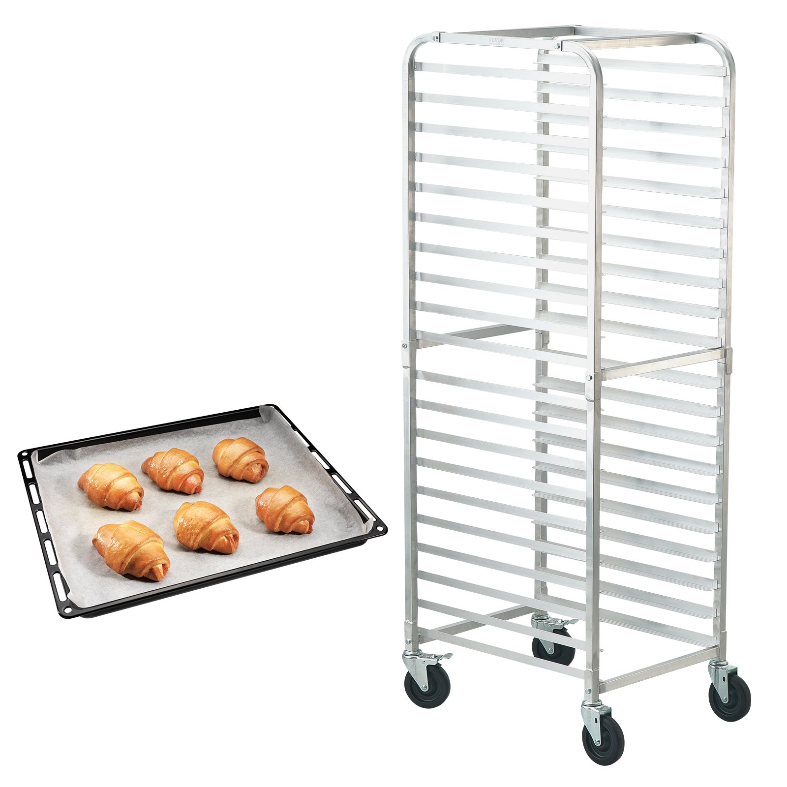 VEVOR Bun Pan Rack Manual, 20-Tier Commercial Bakery Rack
