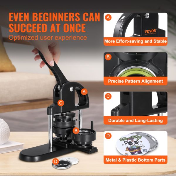 VEVOR 3-IN-1 Pin Button Maker Manual