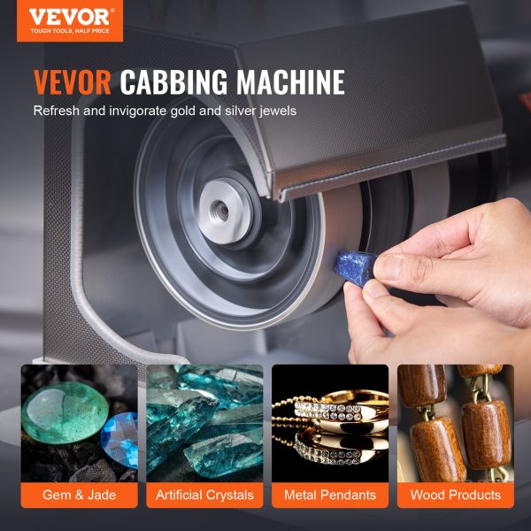 VEVOR Cabbing Machine Manual. Rock Grinder 6" 1/4HP 1800rpm