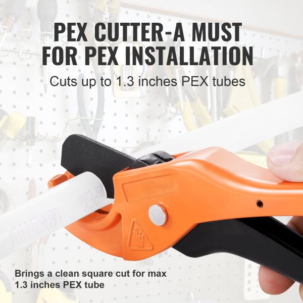 VEVOR PEX Pipe Crimping Tool Manual, Angle Dual Head Combo
