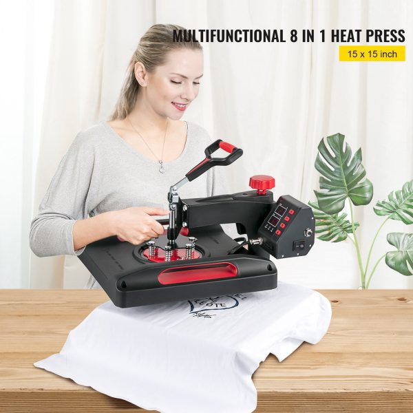 VEVOR Upgrade Heat Press Machine Manual, 8-in-1