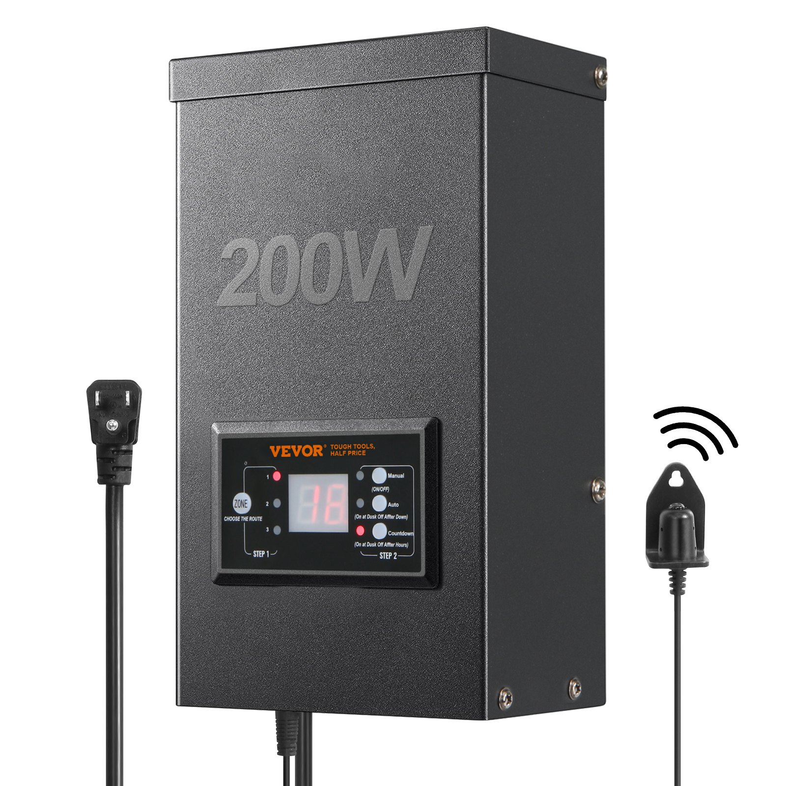 VEVOR 200W Low Voltage Landscape Transformer Manual