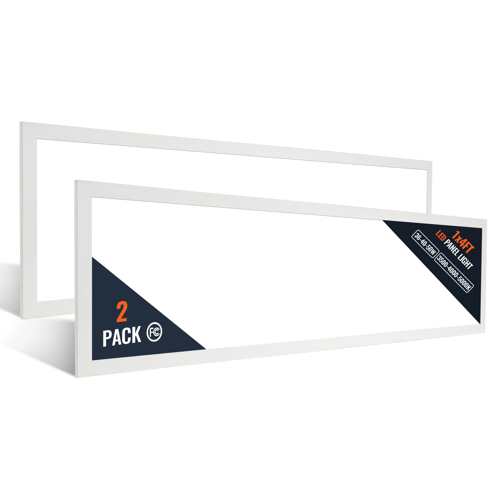 VEVOR 2 Pack 1x4 FT LED Flat Panel Light Manual, 6600LM 55W