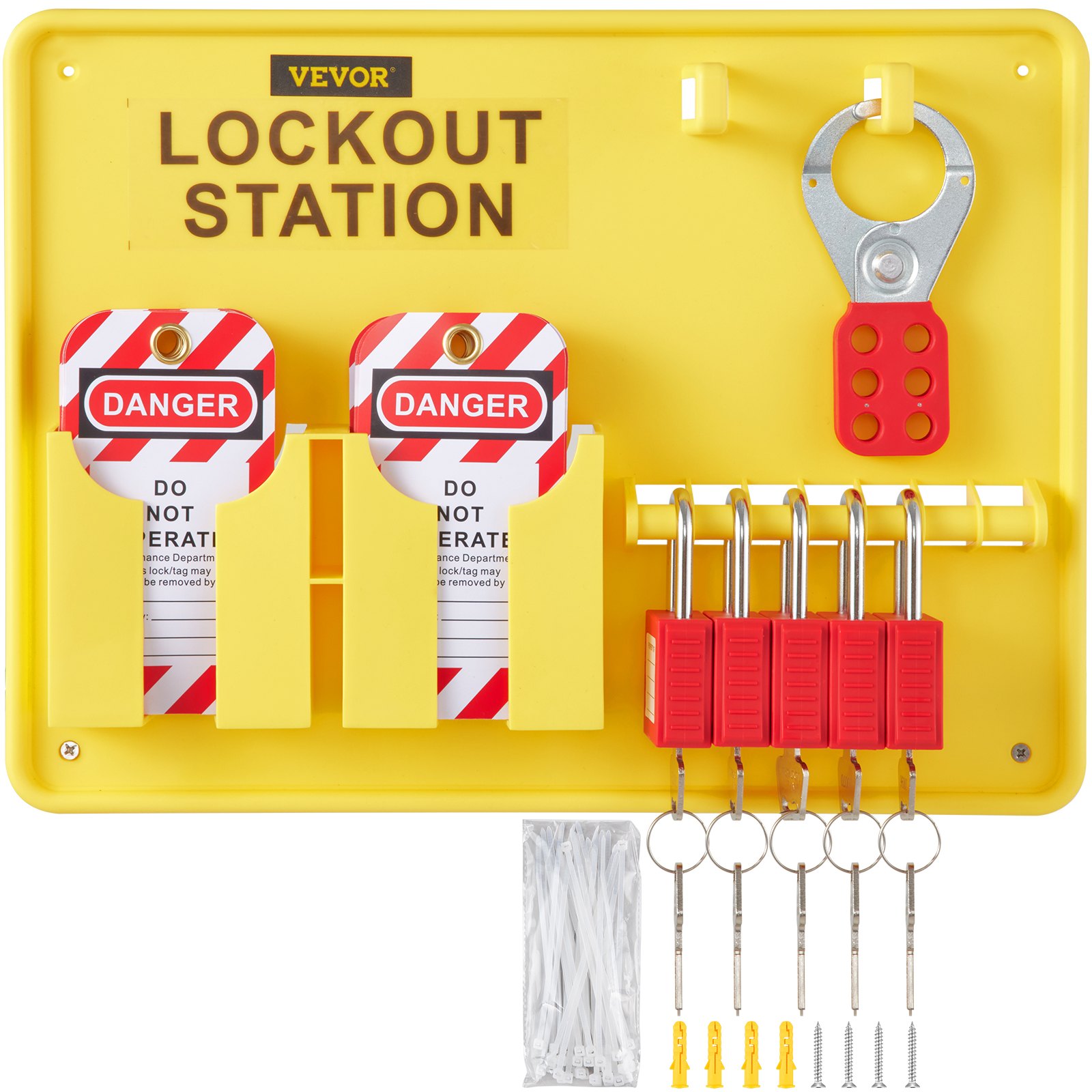 VEVOR 26 PCS Lockout Tagout Kits Manual