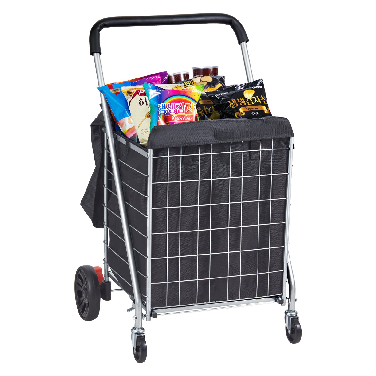 VEVOR Folding Shopping Cart Manual, 200 lbs Max Load Capacity