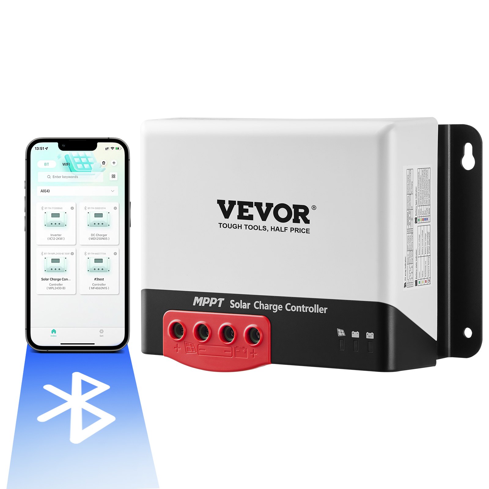 Solar Charge Controller Manual, VEVOR 30A MPPT, 12V / 24V