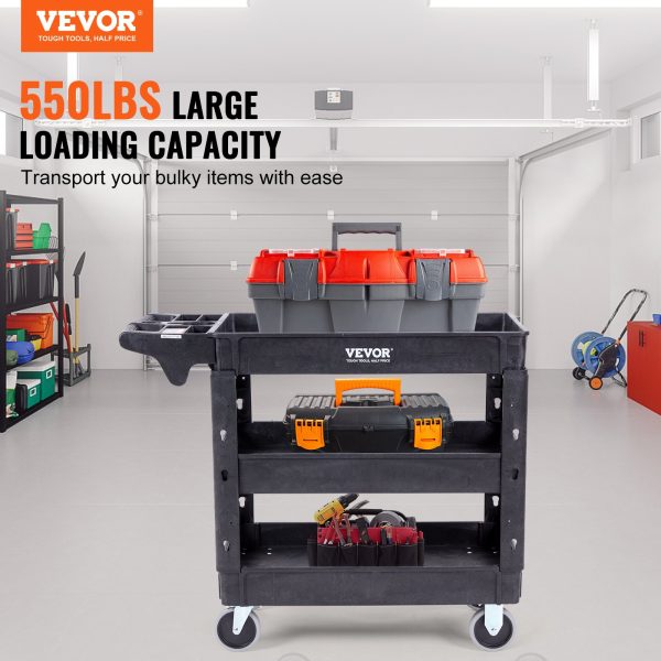 VEVOR Utility Service Cart Manual, 3 Shelf 550LBS